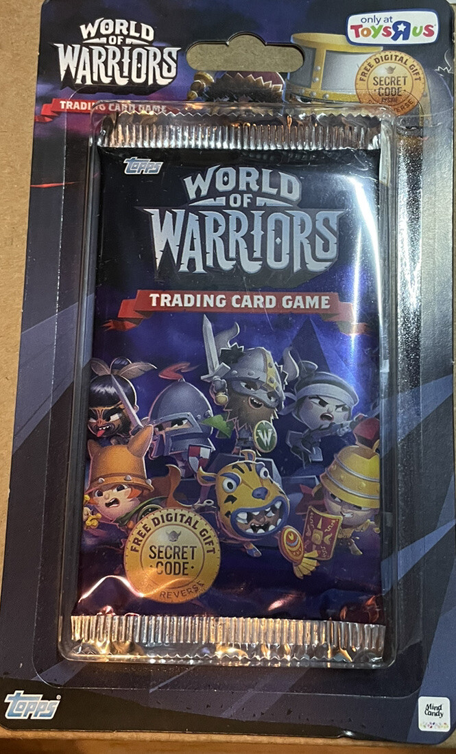 Topps World Of Warriors Trading Cards Blister Pack Toys R Us Video Game ...
