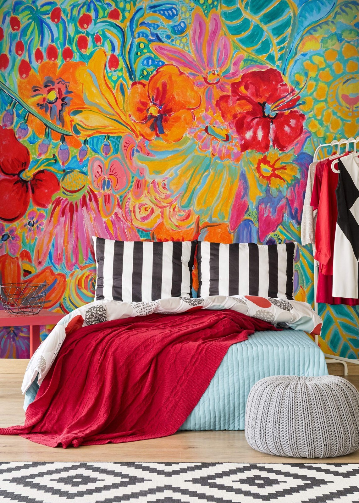 3D Color Flowers A546 Wallpaper Wall Mural Self-adhesive Misako Chida ...