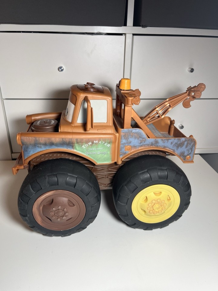 Large Tow Mater Talking Toy Disney Pixar Cars Push and Pull Jakks Toys ...