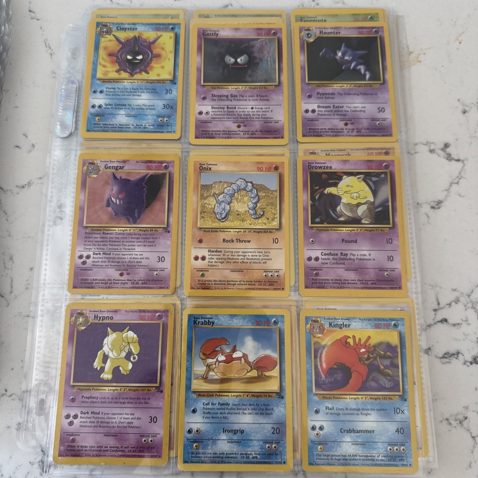 100% complete Pokémon Original 151 Base set/jungle/fossil vintage ...