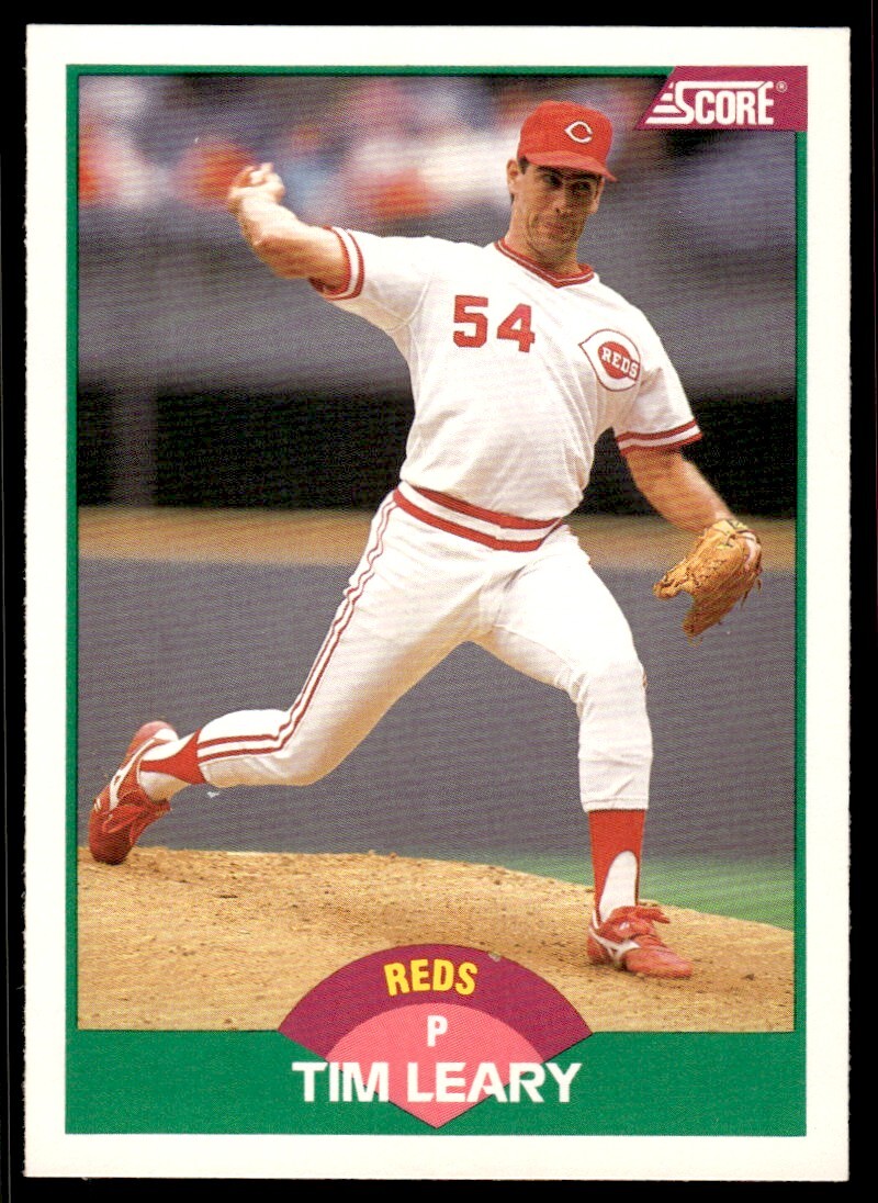 1989 Score Baseball Card Tim Leary Cincinnati Reds #52T | eBay