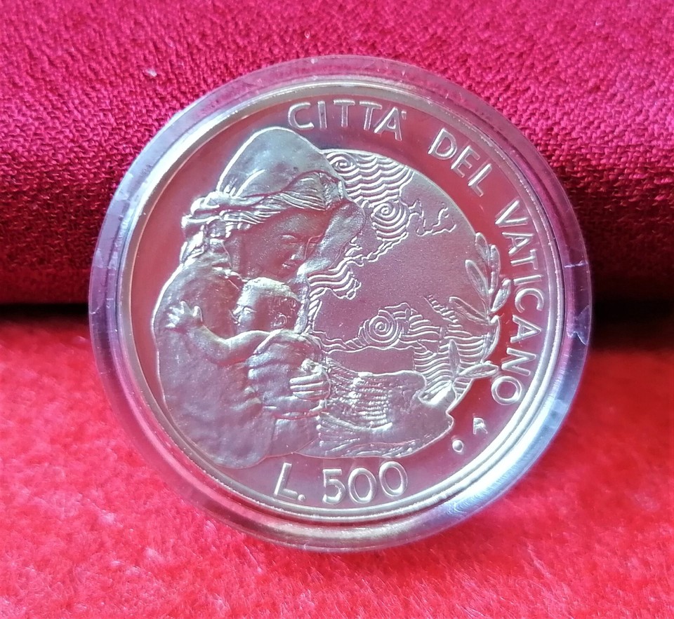 VATICANO PAPA G. PAOLO II 500 LIRE ANNO INTERNAZIONALE DELLA DONNA 1995 ...