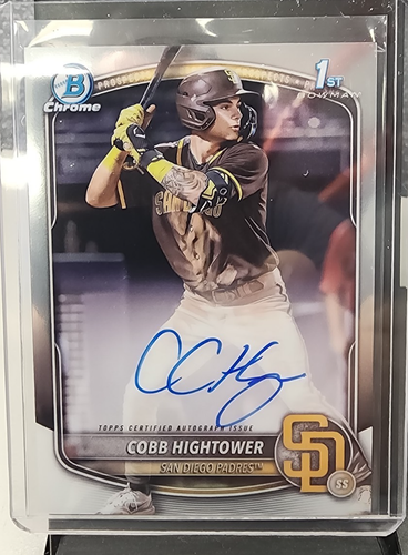 2025 Bowman Chrome Cobb Hightower 1st Bowman Auto CPA-CHI Padres | eBay