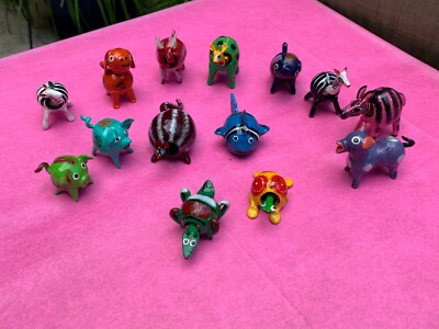 Mexican Bobblehead Bobble head Hand Painted Animal Tejoruco Seed ...