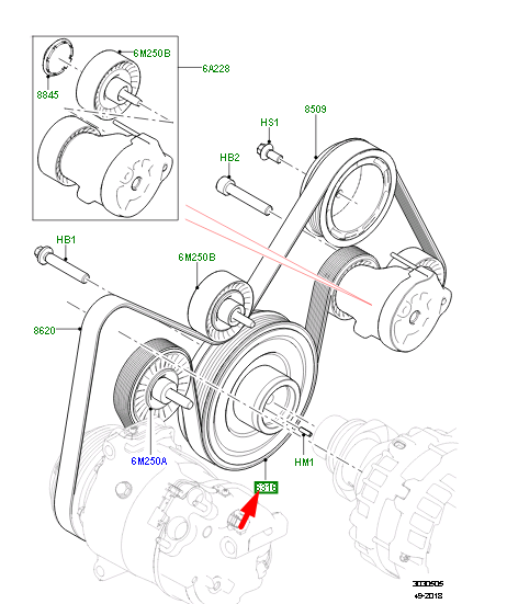 LAND ROVER DISCOVERY SPORT L550 Crankshaft Pulley LR115702 New Genuine ...