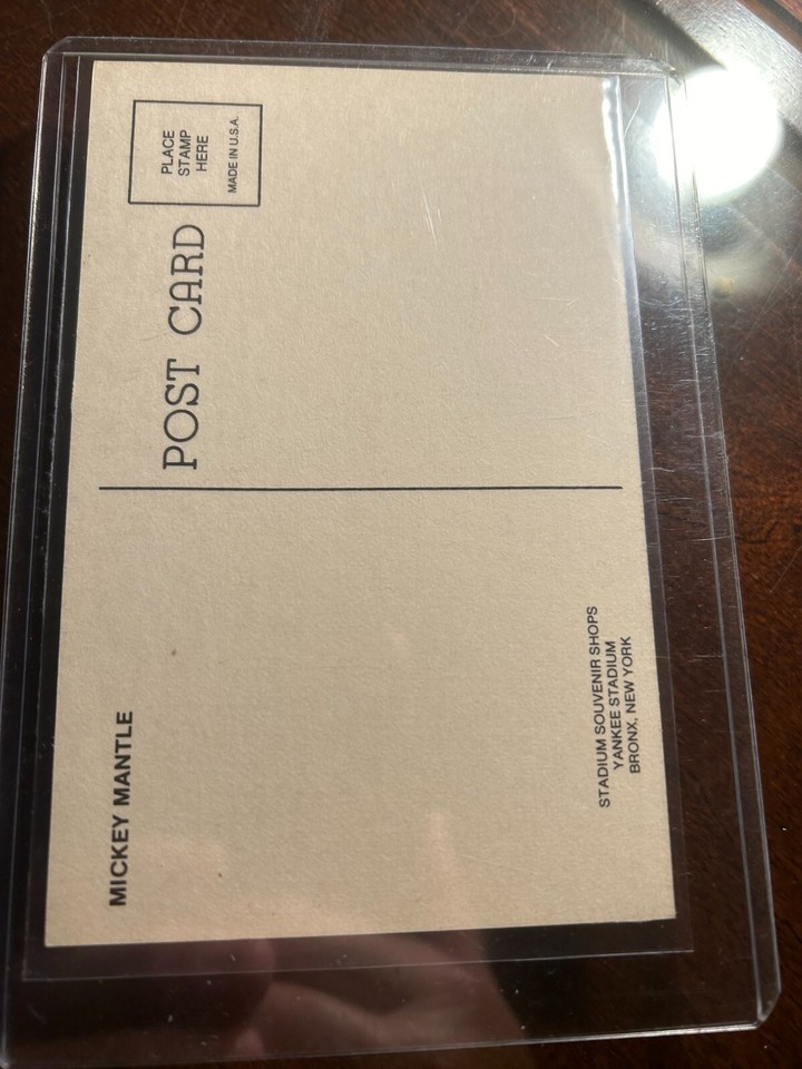 MICKEY MANTLE 1950S ORIGINAL POSTCARD. | eBay