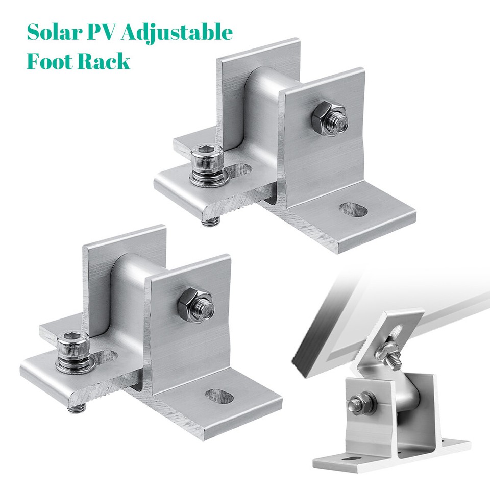 Solar Panel Adjustable Tilt Mount Brackets Ground Roof Mounting System ...