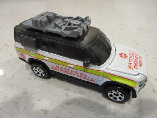 2025 Matchbox Land Rover Defender 130 Emergency Rescue Moving Parts Toy ...
