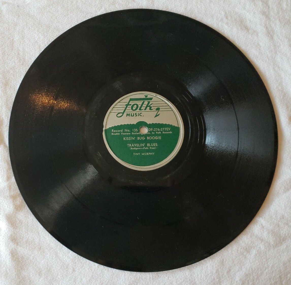 2 Folk Music Label 78 RPMs Tiny Murphy Bob Ward Don Johnson Al Harmon ...