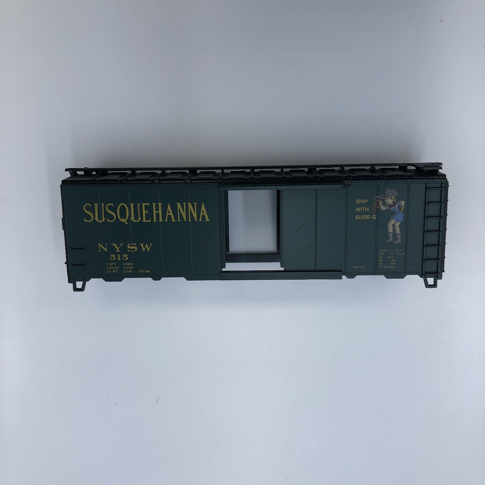 HO Scale Athearn Bev-Bel #327-8 Custom NYSW "Susie Q" 40' Box Car ...