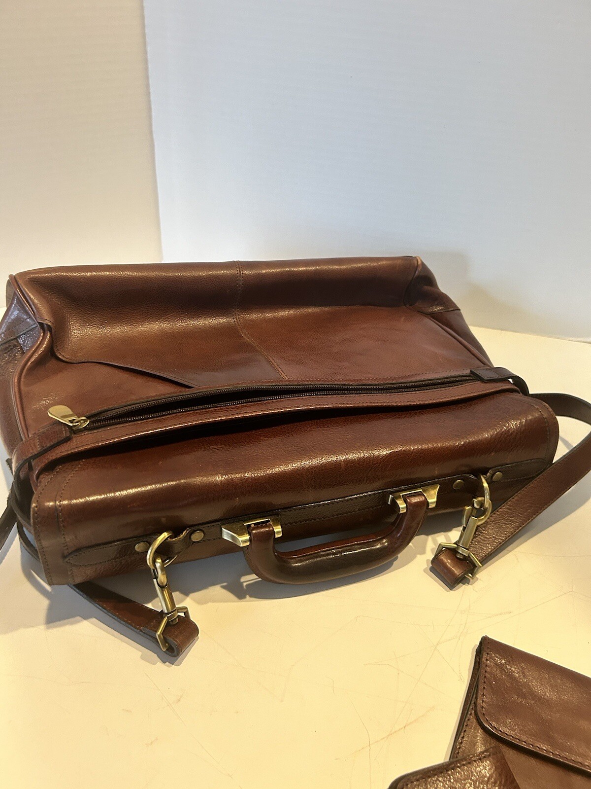 Vintage Pelle Studio Leather Laptop Shoulder Men Bag … - Gem