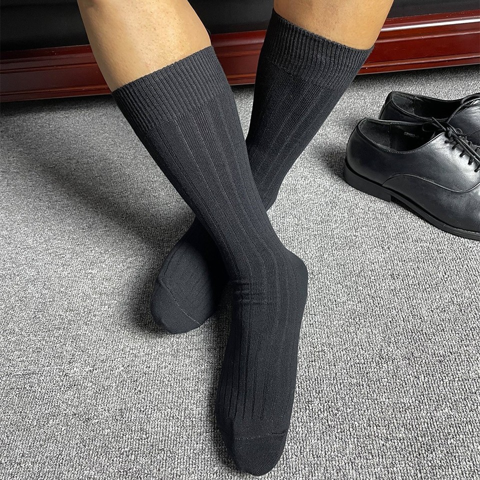 High Quality Mens Socks Stockings Plain Simple Soft Sports Black/White ...