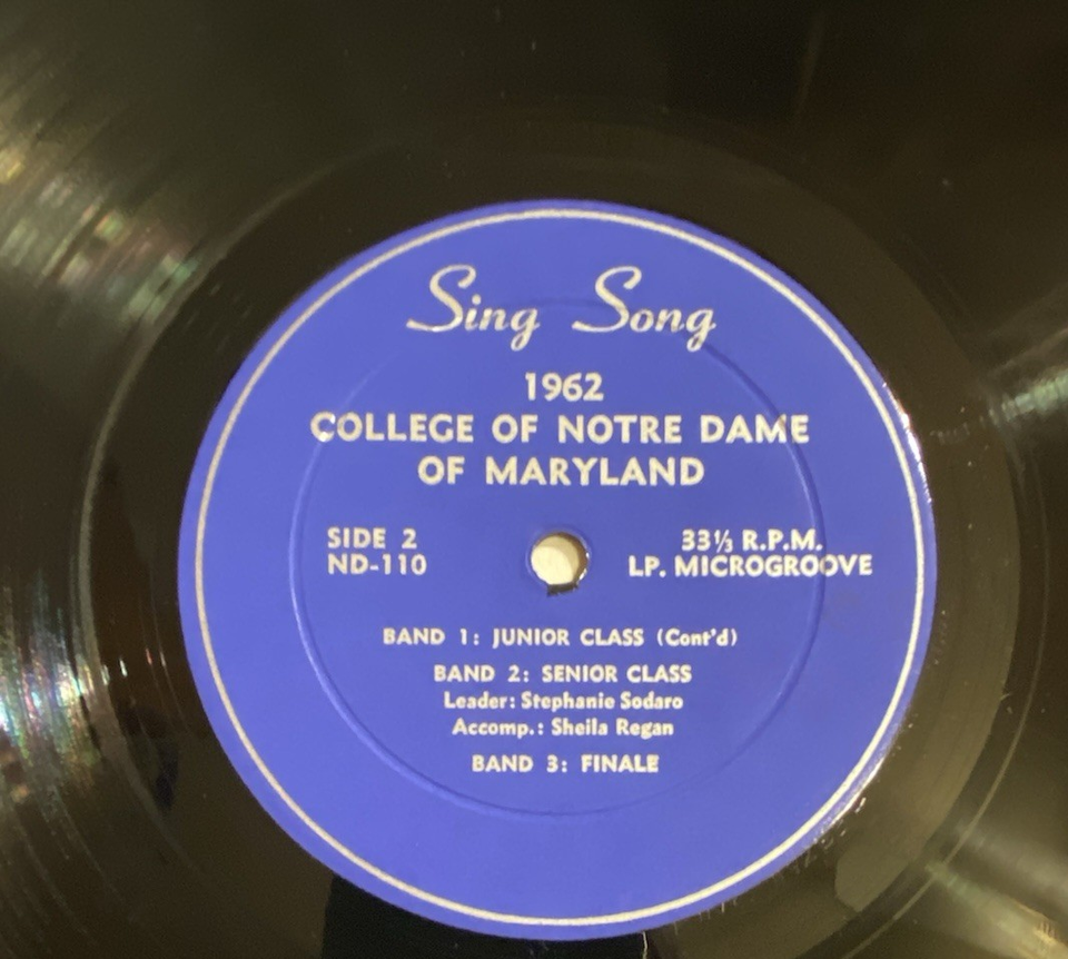 1962 COLLEGE OF NOTRE DAME Rare Private Press BALTIMORE MARYLAND Vocal ...