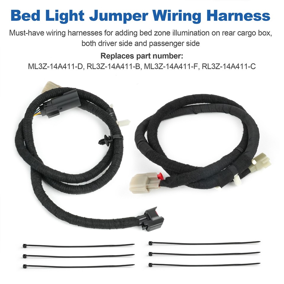 Bed Light Cargo Box Wiring Jumper Harness For Ford F-150 2021-2025 LH ...