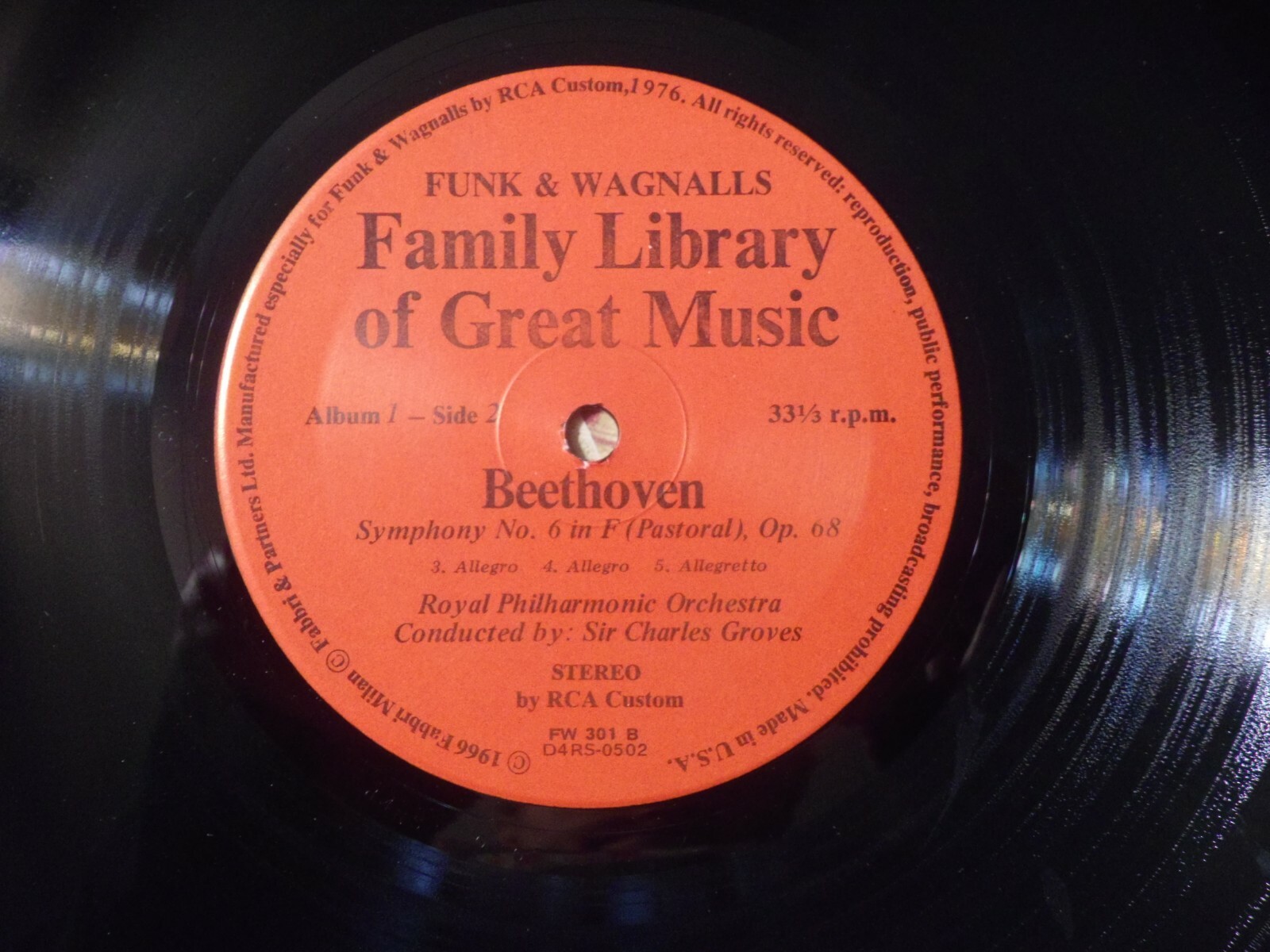 Funk & Wagnalls Family Library of Great Music Album 1 Beethoven LP | eBay