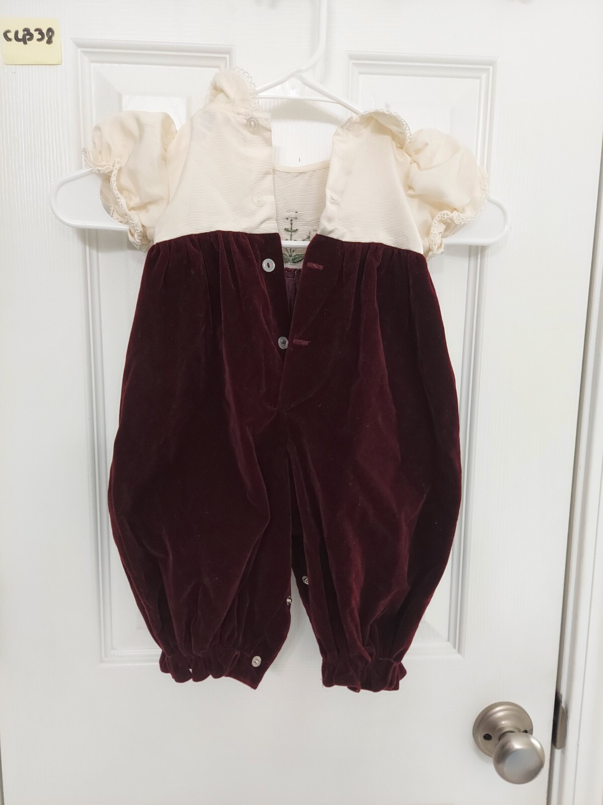Baby Togs Size 3-6 Months Little Infant Girls Onepiece Faux Velvet ...