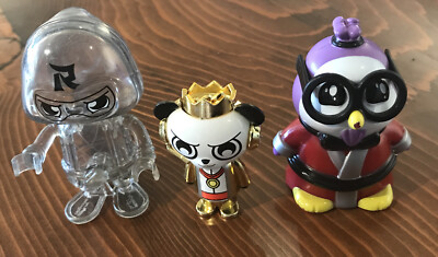 Ryan’s World Peck the Penquin Gold Panda clear Ninja lot of three | eBay