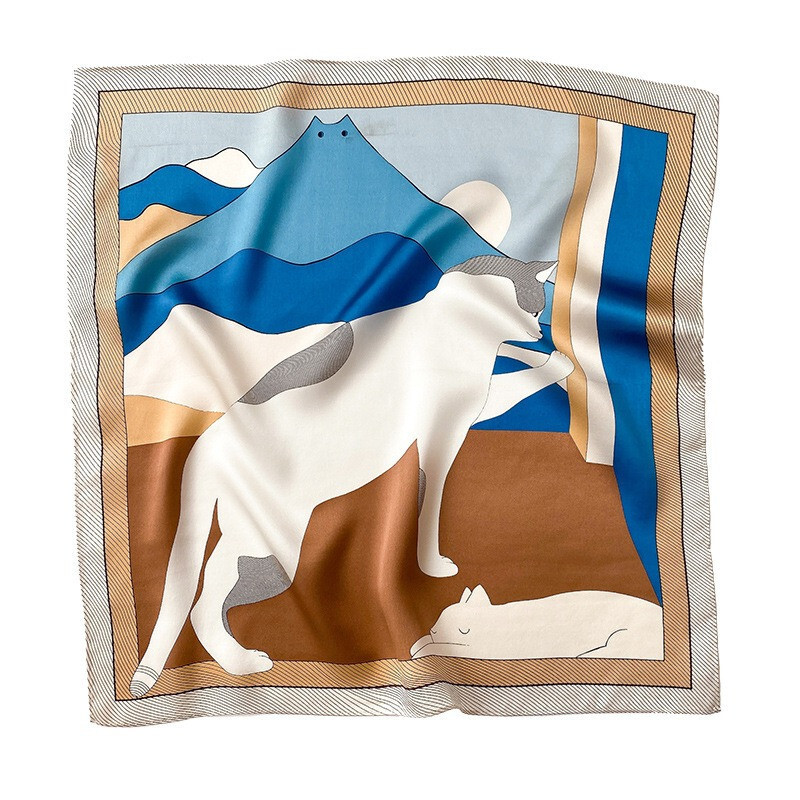 AU Floral 100% Mulberry Silk Scarves Square Scarf Luxury Xmas Mothers ...