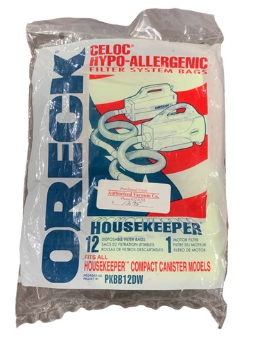 Oreck (Buster B) Compact Canister Model Filter System Vacuum Bags | eBay