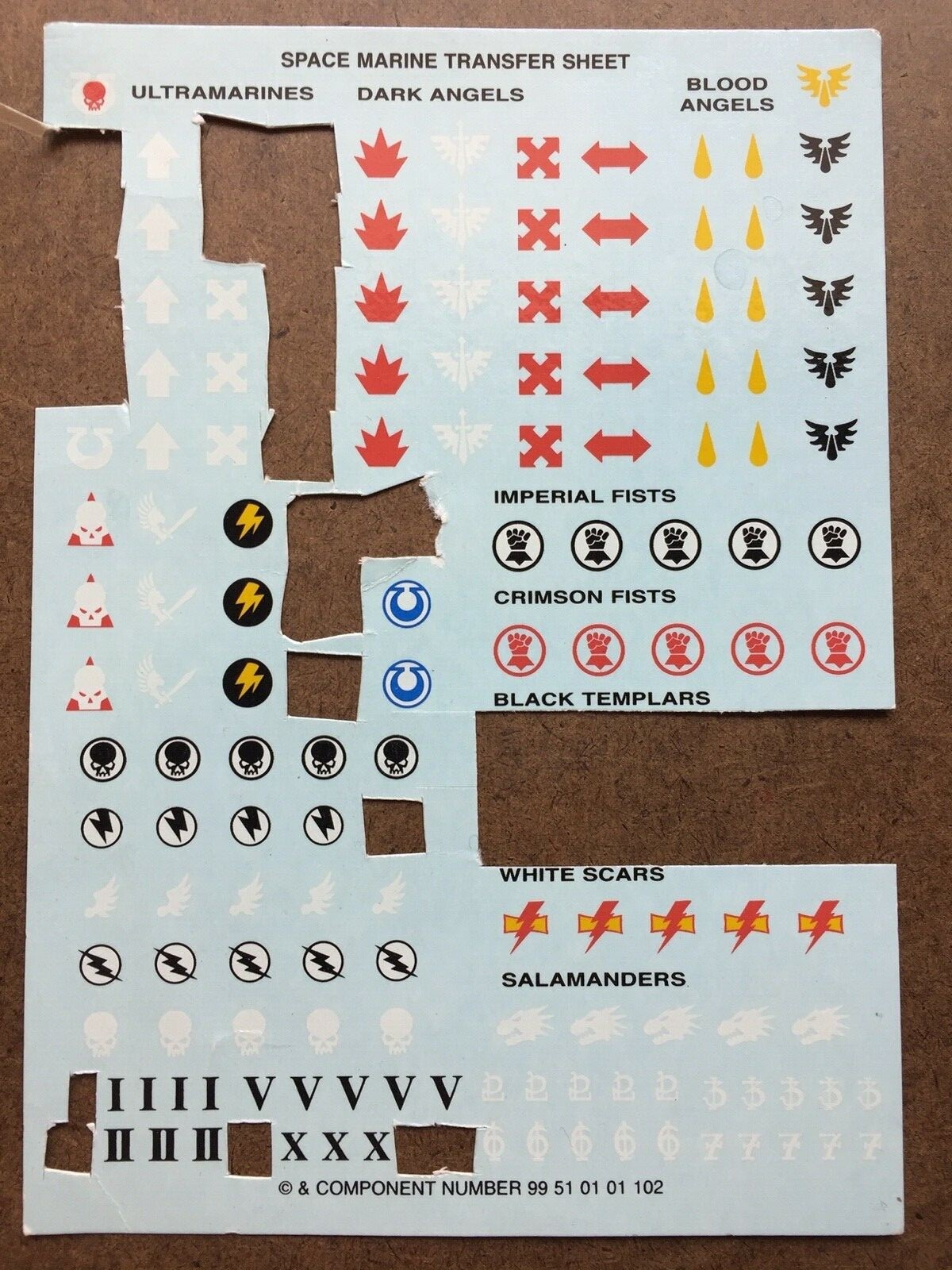 Warhammer 40K Astra Militarum, Ork, Space Marine, Dark Elves, Decal ...