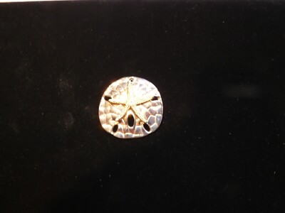 MJ Brooch-Pendant, Sand Dollar and Starfish, Silver and Gold Tone | eBay
