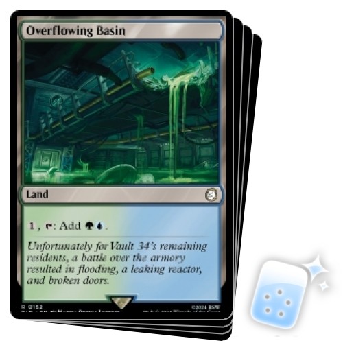 OVERFLOWING BASIN X4 Universes Beyond: Fallout Magic MTG MINT CARD | eBay