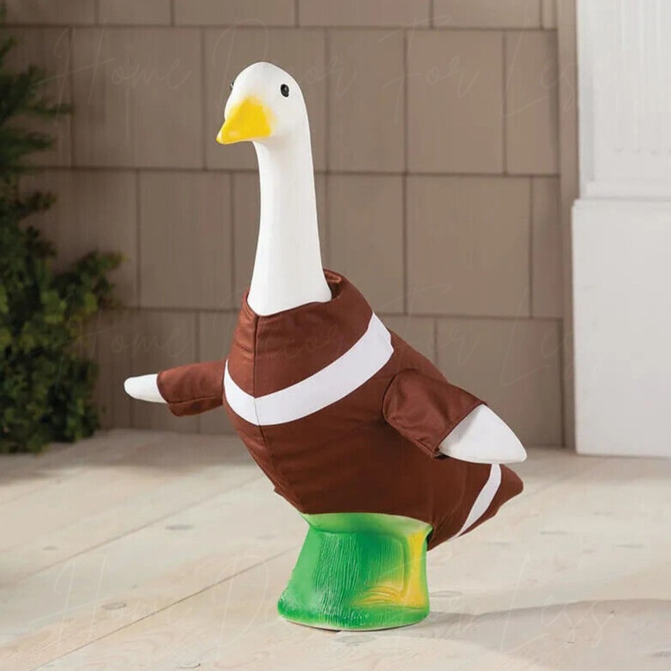 Football MVP Player Goose Outfit Costume for Large 23"H Goose, Brush ...