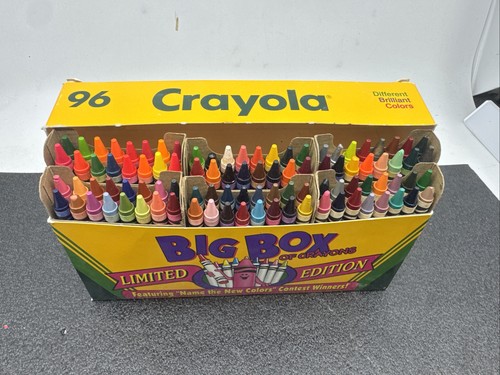1993 Crayola Crayons 96 Count Big Box Ltd Edition Name the New Color ...