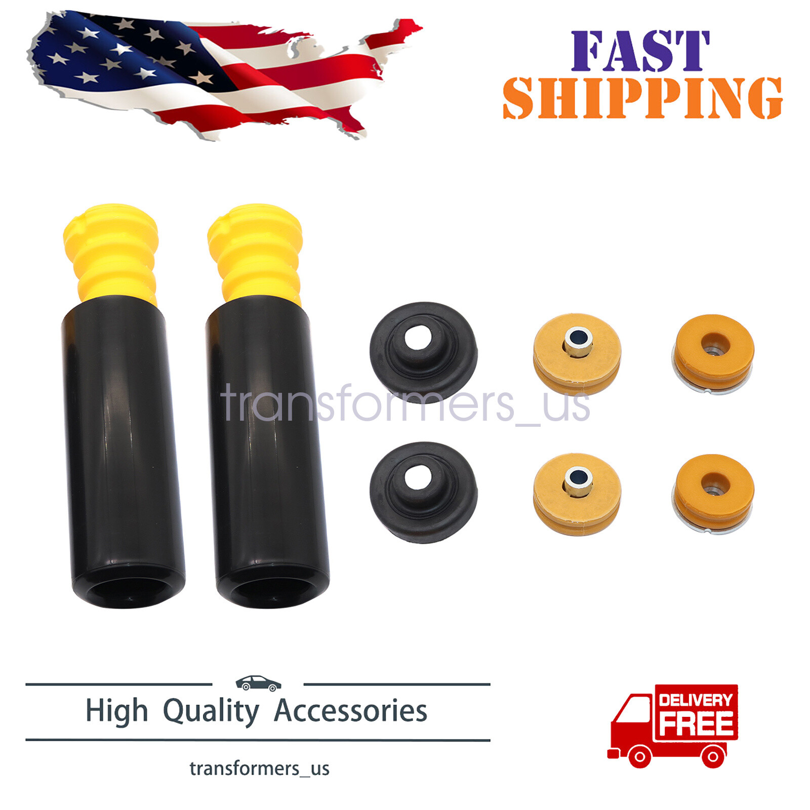 Fit BMW E90 E92 E93 E82 Rear Upper Lower Shock Mounts Grommets & Bump ...