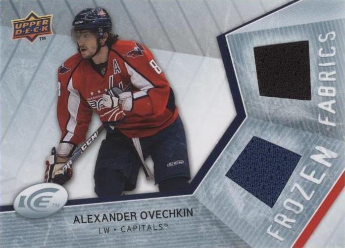 2008-09 Upper Deck Ice - Frozen Fabrics Alex Ovechkin #FF-OV (MEM) for ...
