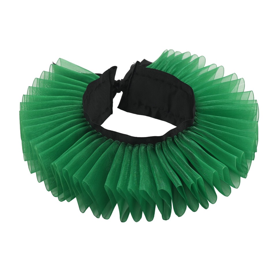 Elizabethan Neck Ruff Ruffle Collar Clown Collar Halloween Cosplay Ruff ...