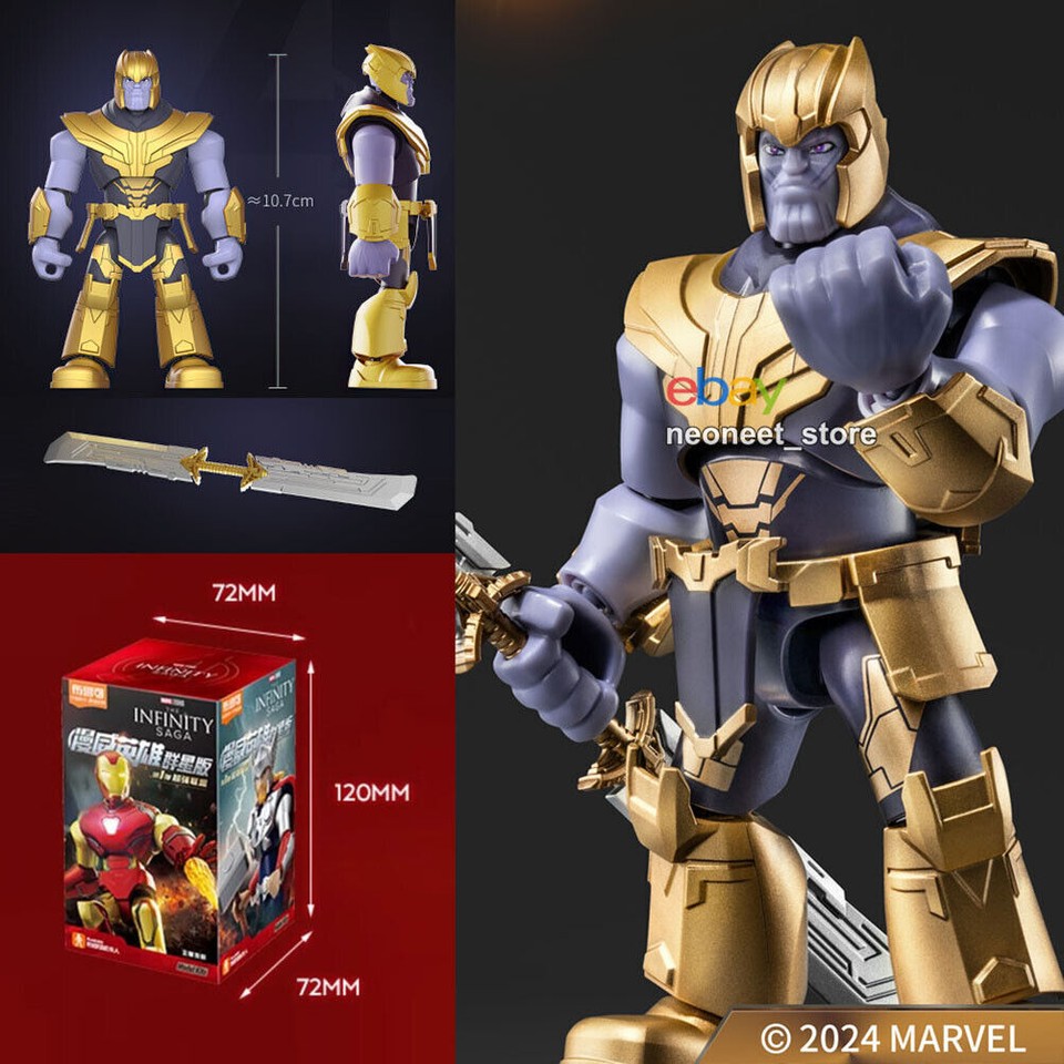 Blokees Marvel Avengers 4" Action Figure Model Kit Unopen Blind Box Toy ...