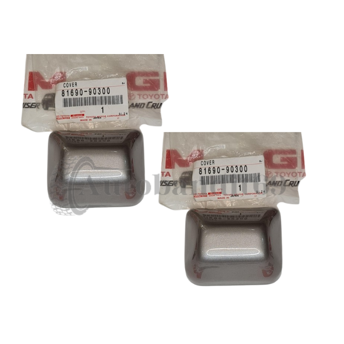 LICENSE PLATE LAMP COVER 2PCS 81690-90300 GENUINE TOYOTA LAND CRUISER ...