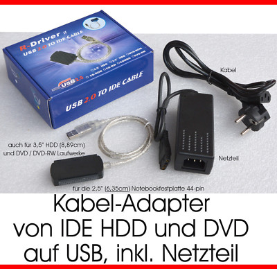 DVD Rw Cd-Rw Hard Drive External Connect Via USB To PC Nb Extra Power ...