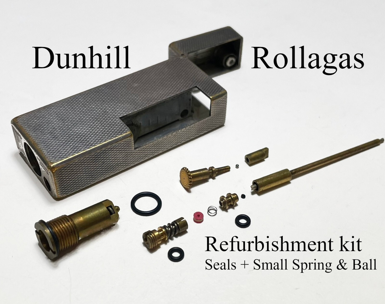 Dunhill Rollagas lighter Complete Renovation Set Parts Repair Spring ...