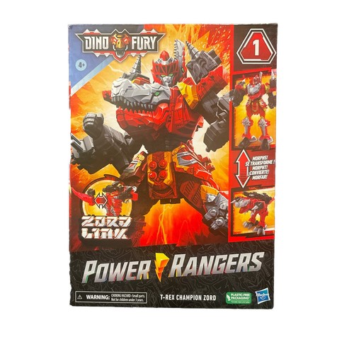 Power Rangers Dino Fury T-Rex Champion Zord Red Action Figure New ...