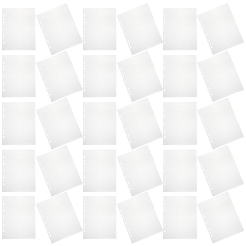 80 Sheets Loose-leaf Photo Album Binder Inner Pages Clear Plastic ...