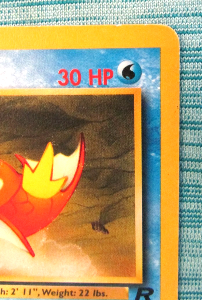 Magikarp 1st Edition Team Rocket #47/82 scuffs on back see pics card ...