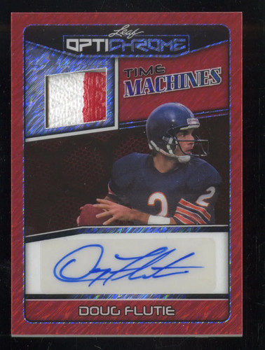 2025 Leaf Optichrome Time Machines Doug Flutie Orange Shimmer Patch ...