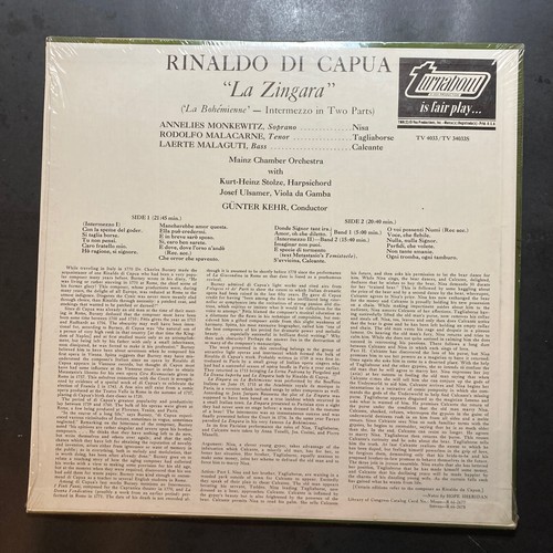 LA ZINGARA rinaldo da capua LP RECORD | eBay