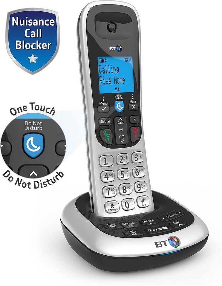 BT 2700 Nuisance Call Blocker Cordless Home Phone With Digital Answer ...