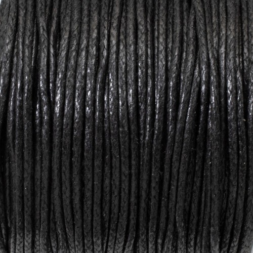 Black 1mm Waxed Cotton Cord - 25 Meters - Jewelry and Craft String | eBay