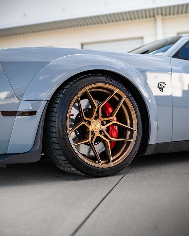 20” ROHANA RFX11 BRUSHED BRONZE WHEELS FOR DODGE CHALLENGER WIDEBODY ...