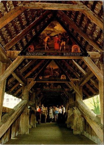 Vtg Spreuer Bridge Death Dance Pictures Lucerne Switzerland Postcard | eBay