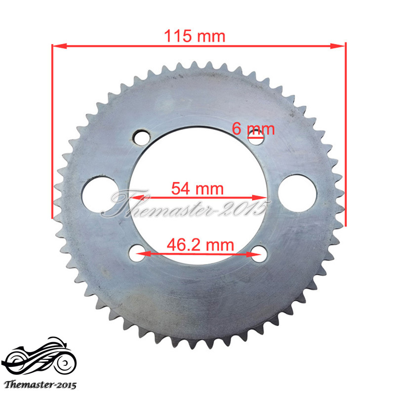 55 Tooth Rear Sprocket Fit Razor E300 Electric Scooter Compatible #25 ...