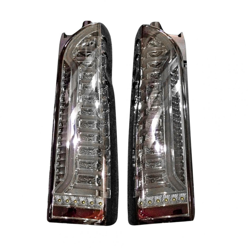 SET Tail Lamp Rear Light LED Smoke Lens For Toyota HiAce Van Commuter ...