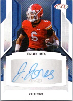 Jeshaun Jones Autograph Sage 2024 High Series - Maryland + Vikings | eBay