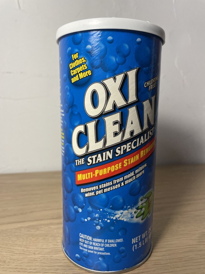 OXICLEAN Stain Remover Powder Orange Glo 24 Oz VTG NEW Sealed Old Stock ...