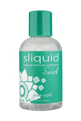 Sliquid Naturals Swirl Green Apple Water Based Personal Lubricant, Lube ...