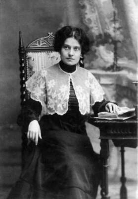 The Italian Poetess Ada Negri Sitting At Her Desk 1906 Old Photo | eBay